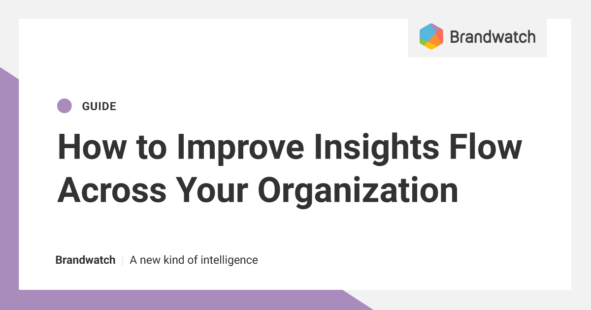 How to Improve Insights Flow Across Your Organization | Brandwatch